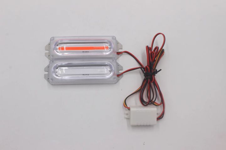 Motorcycle LED strobe light one-to-two mid-grid warning light high ...