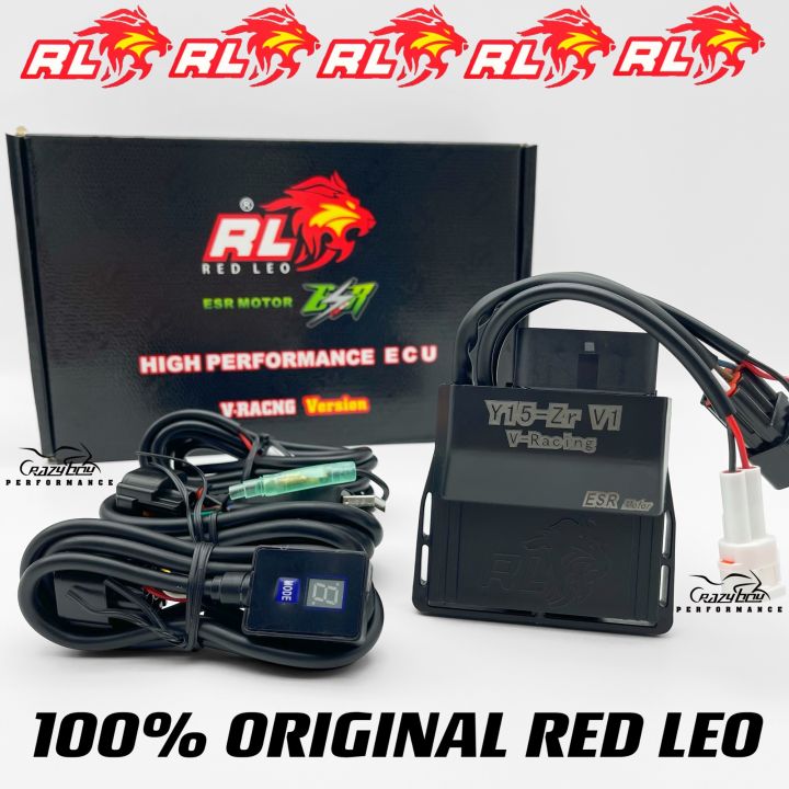 RED LEO 100% ORIGINAL ECU V-RACING Y15ZR V1 SRL115Fi 115 Fi ESR MOTOR RACING ECU DYNO ECU | Lazada