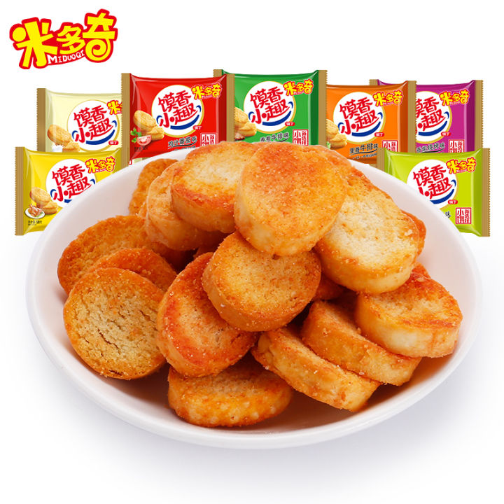 Multi-Flavored Baked Bread Crisp Snacks Small Packaged Crispy Biscuits ...