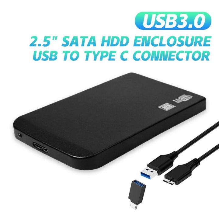 USB3.0 HDD SSD 2.5" SATA Portable Enclosure External High-speed Mobile ...