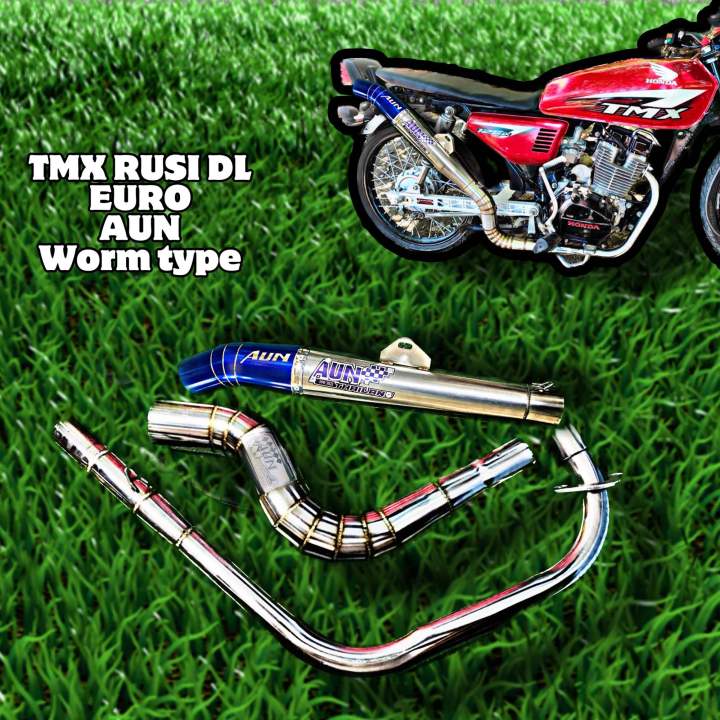 TMX RUSI EURO VPERMAN DL150 AUN Full Set exhaust Worm Type 51MM | Lazada PH