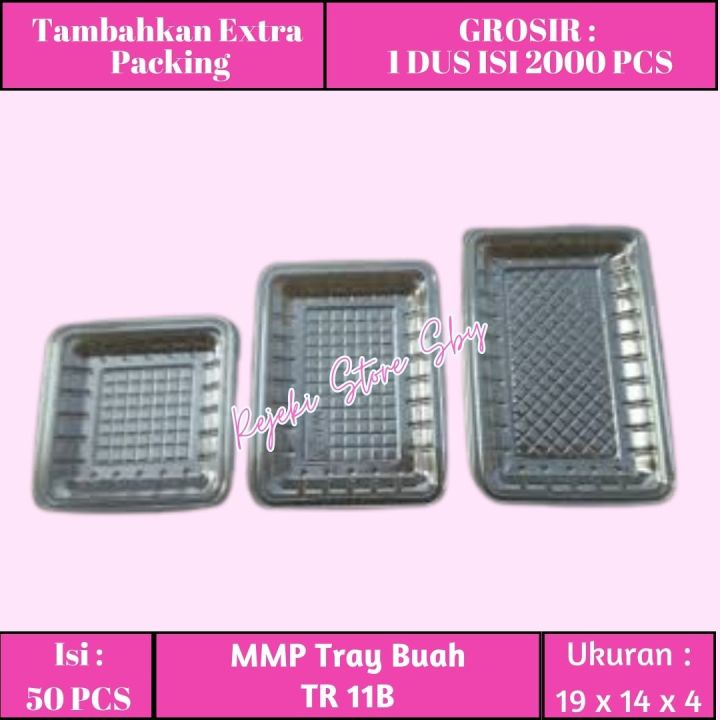 (50 PCS) Mika Tray Buah TR 11B / TR 1 / TR 2 / TR 3 / TR 4 / TR 5 / TR 6 / TR 7 / Wadah Buah ...