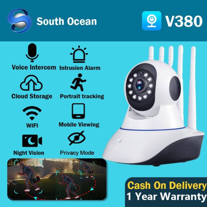 V380 Pro 1080P CCTV Camera Wifi Connect To Cellphone With Voice Mini IP ...