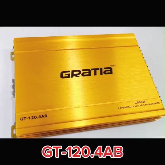 TOPเพาเวอร์แอมป์ GRATIA เพาเวอร์แอมป์ CLASS AB 4ch 2000W/3000W/3500W งานแบน ขับกลางแหลมเสียงชัด ...