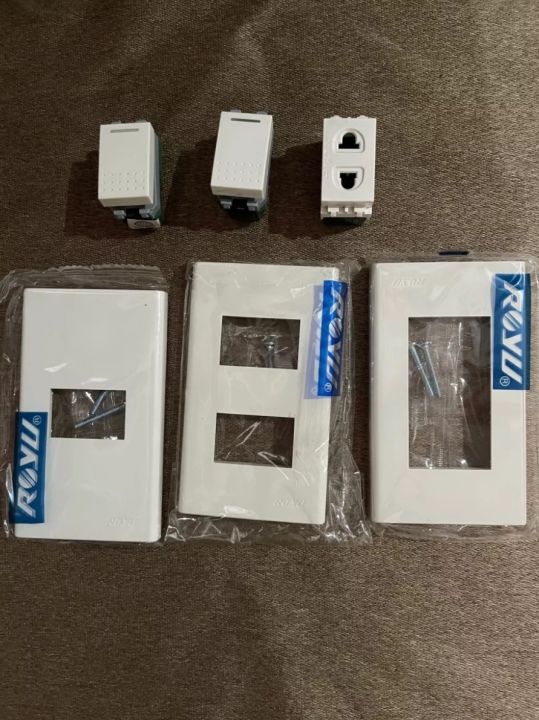 ROyu wide series plate 1.2.3 gang plate wide series universal outlet ...