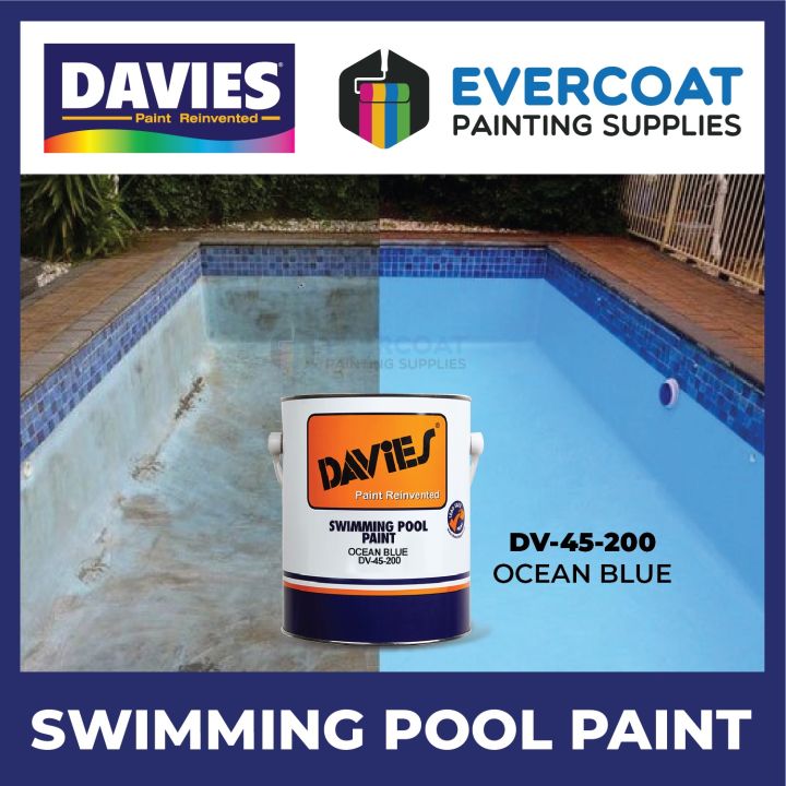 Swimming Pool Paint (Ocean Blue or White) 4L | Lazada PH