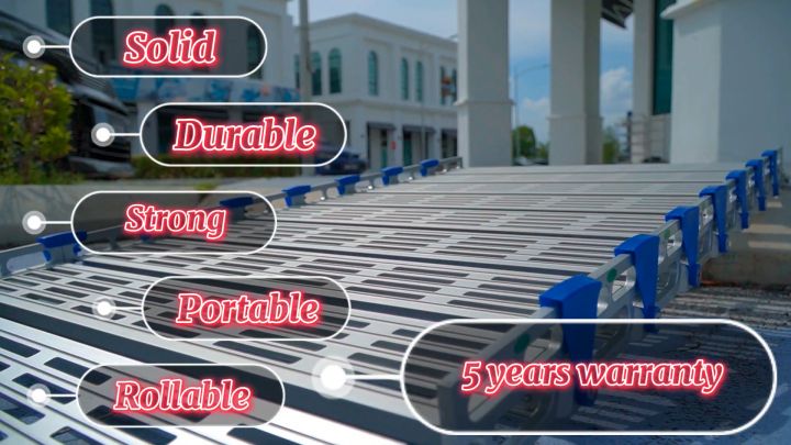 KODO 2 feet to 7 feet Portable Ramp Rollable Aluminum Wheelchair Ramps ...