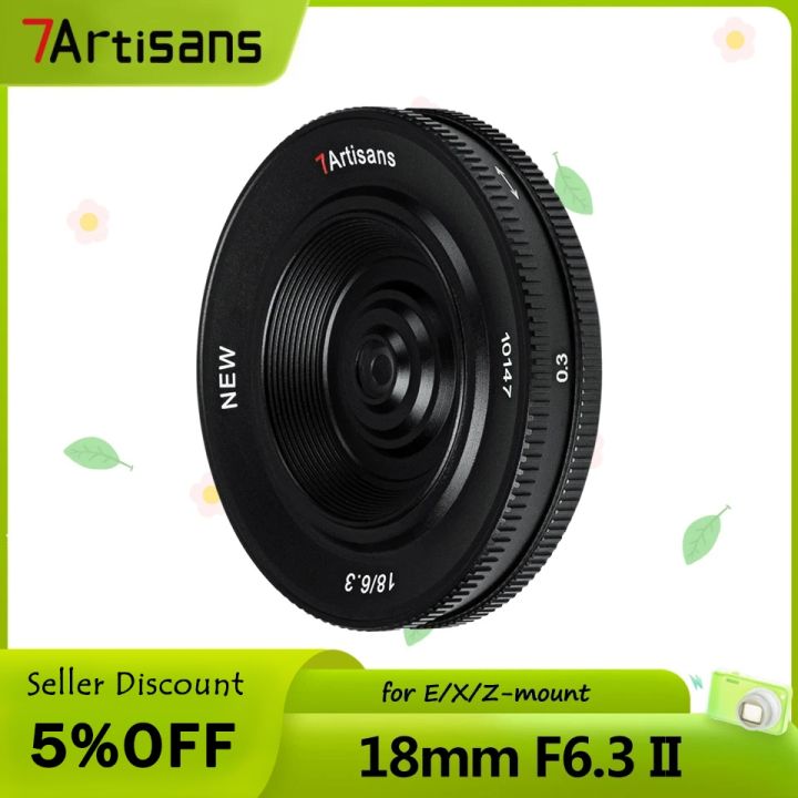 7artisans 18mm F6.3 II APS-C Ultra-Thin Constant Aperture Camera Lens ...