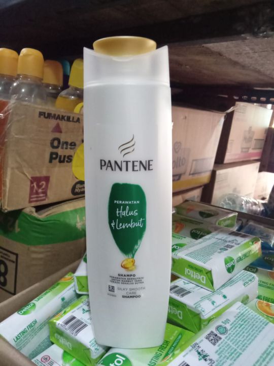 Pantene shampoo halus dan lembut 160ml silky smooth care shampoo 160 ml ...