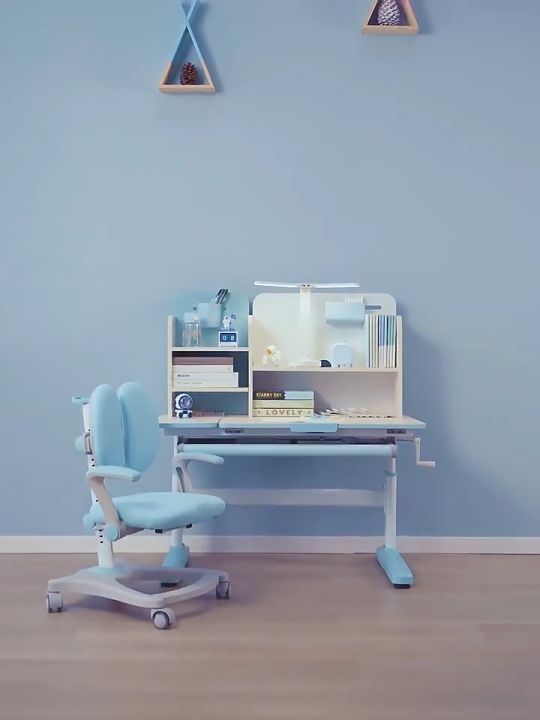 Ergonomic Kids Study Table Children Kids Table and Chair Set, Height ...