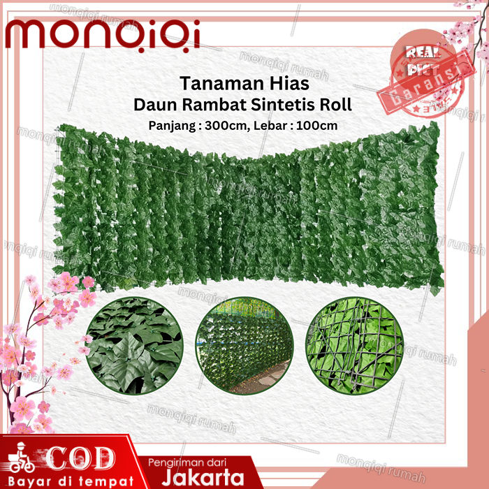 UNICO Daun Rambat Sintetis Ukuran 1 Meter x 3 Meter Daun Hias Ornamen ...