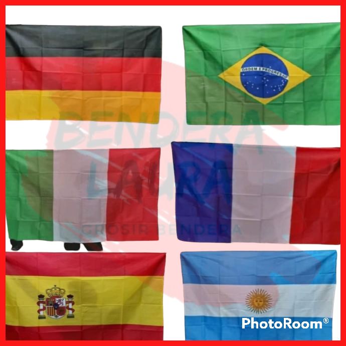 BENDERA NEGARA EURO 2024 BENDERA PIALA DUNIA | Lazada Indonesia