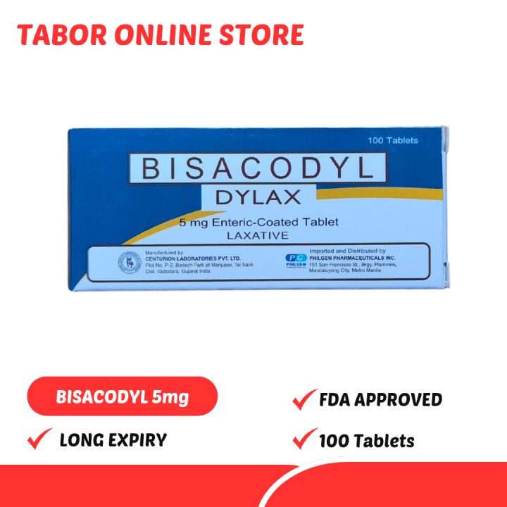 DYLAX 100 Tablets Bisacodyl 5mg | Lazada PH