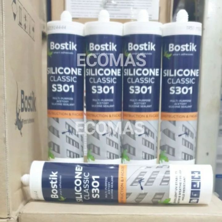 STOCK CLEARANCE ! BOSTIK S301 (280ML) SILICONE CLASSIC UNIVERSAL LOW ...
