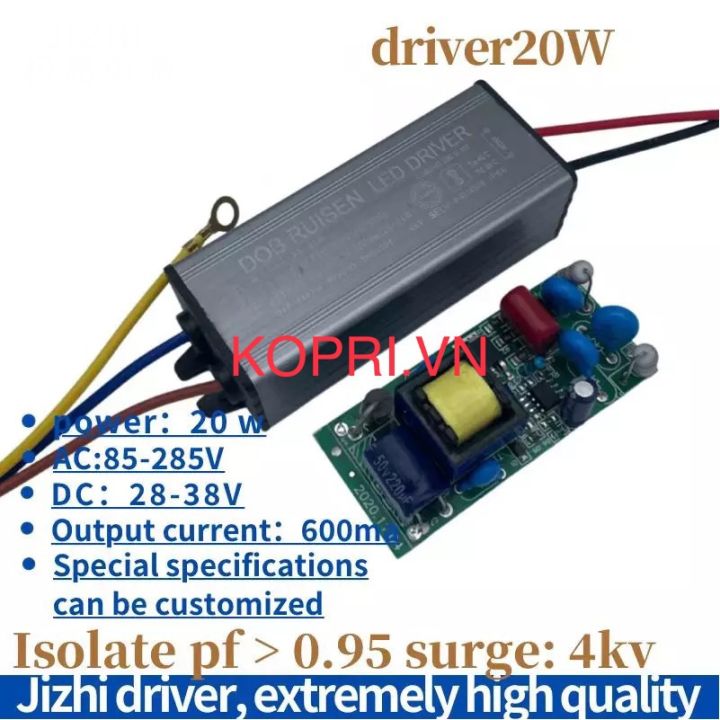 [Q1HCM] Led Driver 20W. Tăng Phô Cho Đèn Pha Led 20W. Đủ Công Suất ...