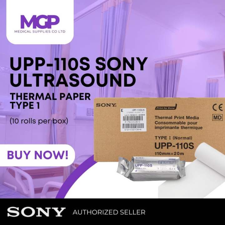 ORIGINAL Sony Ultrasound Thermal Paper UPP 110S Type 1 Standard - 10 ...