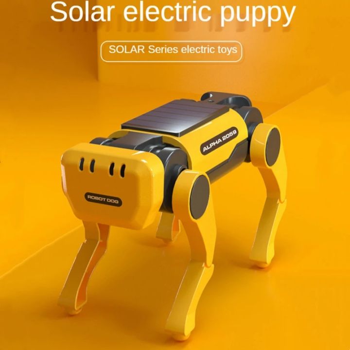 Bionic Smart Robot Dog Toy Solar Electric Mechanical Dog Cow Children ...