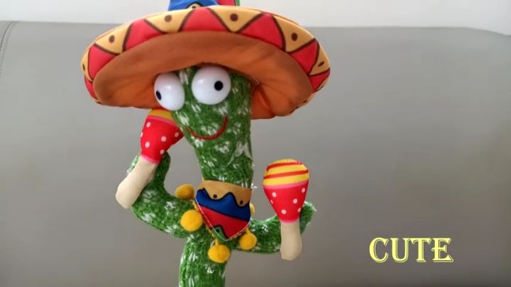 COCOA Dancing Cactus Toy with Light Talking Electronic Shake Dancing ...