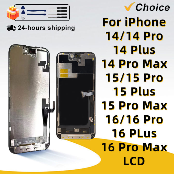 100% Tested AA+ OLED INCELL Display For iphone 13 14 15 16 pro Max LCD ...