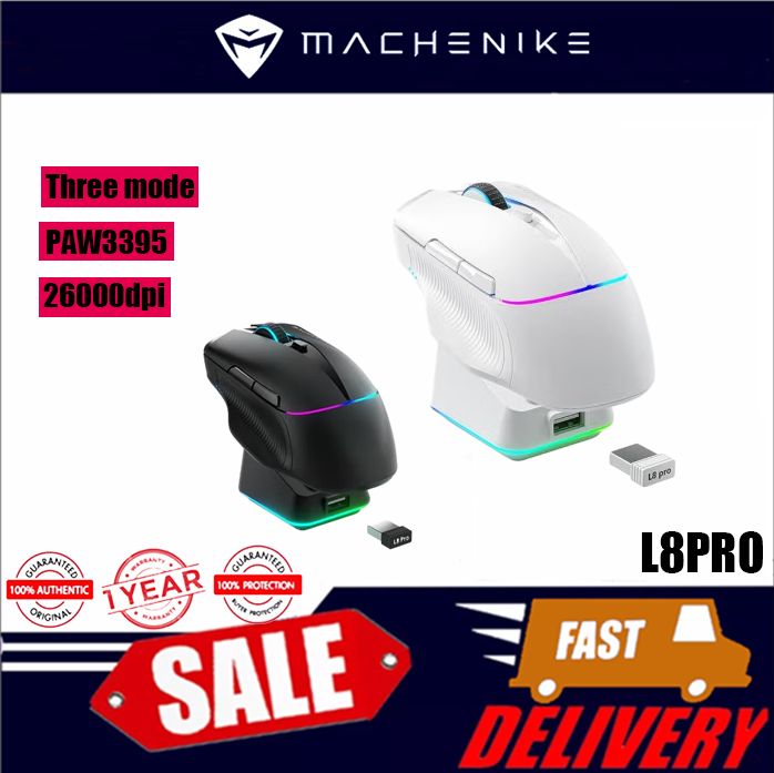 MACHENIKE L8PRO Three Mode Wireless Bluetooth RGB Game Mouse | Lazada PH