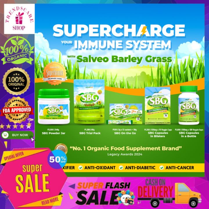 SALVEO BARLEY GRASS (SBG) 100% Pure and Organic high-quality barley ...