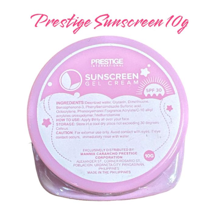 Prestige Sunscreen Gel Cream 10g | Lazada PH