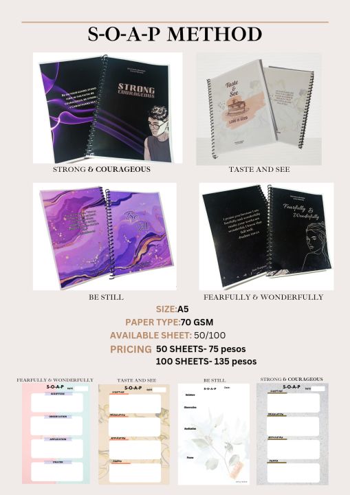 Notebook Journal SOAP Method | Lazada PH
