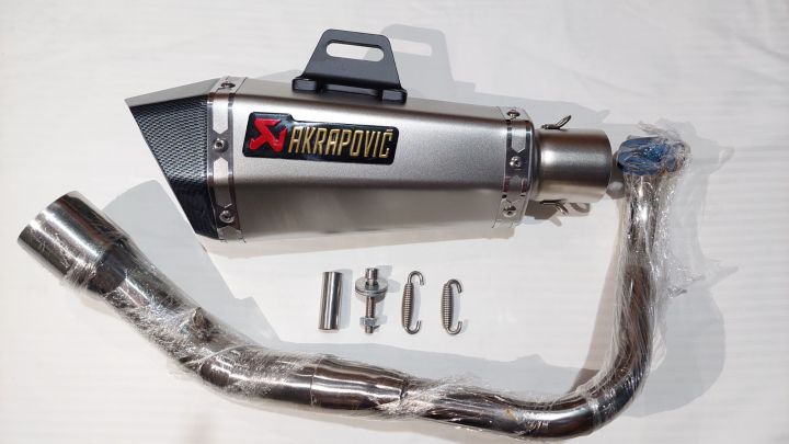 HONDA CLICK 125 AND 150 AKRAPOVIC PIPE FULL SET ( PLUG AND PLAY ...