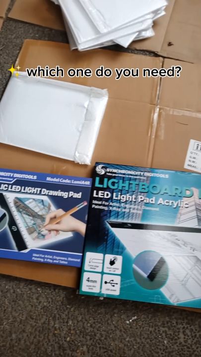 LIGHTBOARD LED Light Pad Acrylic A4 A3 A5 | LUMIA4 LUMIA3 Light Drawing ...