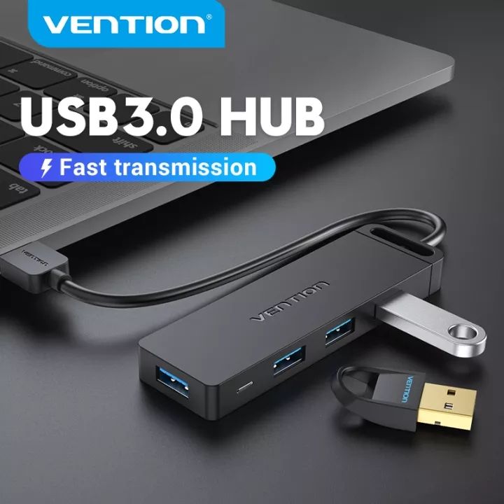 Vention USB 3.0 HUB 4 Port Adapter Multi USB Multiple Splitter High ...