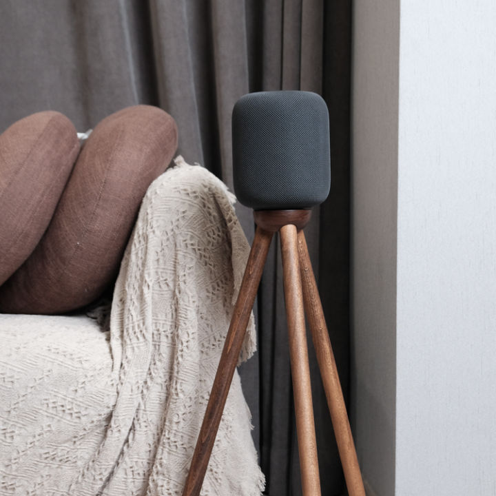 Loomma อุปกรณ์เสริมสำหรับลำโพง Apple homepod ขาตั้งลำโพงไม้แท้แบบตั้ง ...