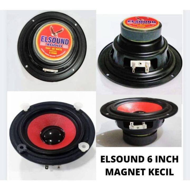 SPEAKER ELSOUND AUDIO 6inch 6 MK 80watt WOOFER ORIGINAL | Lazada Indonesia