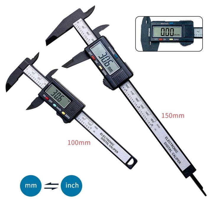 Electronic Digital Caliper Carbon Fiber Dial Vernier Caliper Gauge ...
