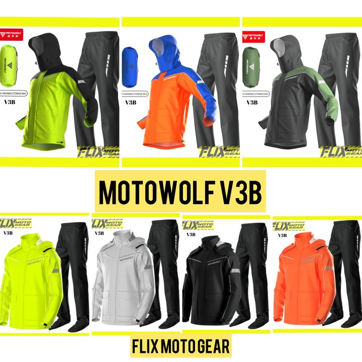Motowolf raincoat v3B (velcro placket) | Lazada PH