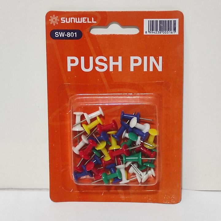 Push Pin Color - Paku Tempel - Paku tempel Kertas - Paku Kertas - Paku Dekorasi | Lazada Indonesia
