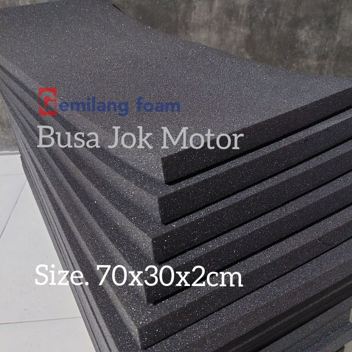 Busa / Spon Hitam Persegi - Busa Jok Lembaran Ukuran 70cm x 30cm x 2cm ...
