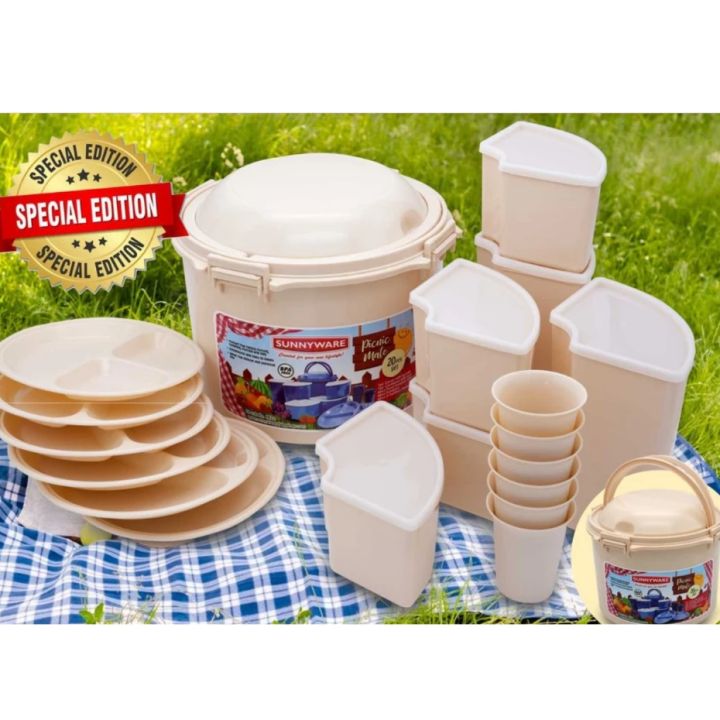 Sunnyware 9822-AB Picnic Mate 20pcs set with Handle | Lazada PH