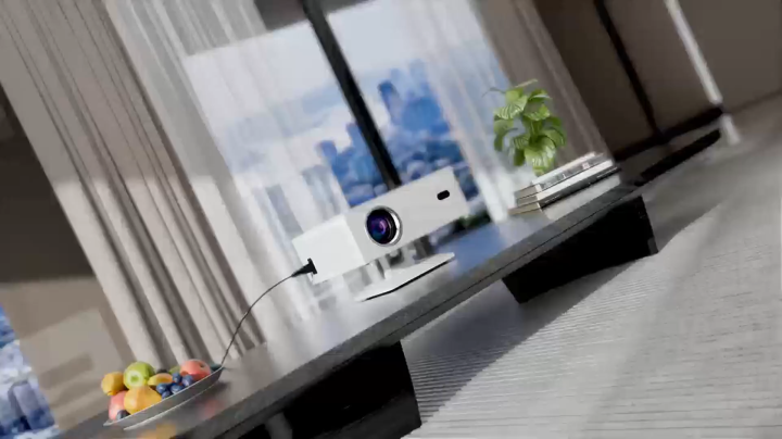 Máy chiếu 4K Đèn RGB 500 ANSI 15000 Lumens Fintex Max X3 Pro Lấy nét ...