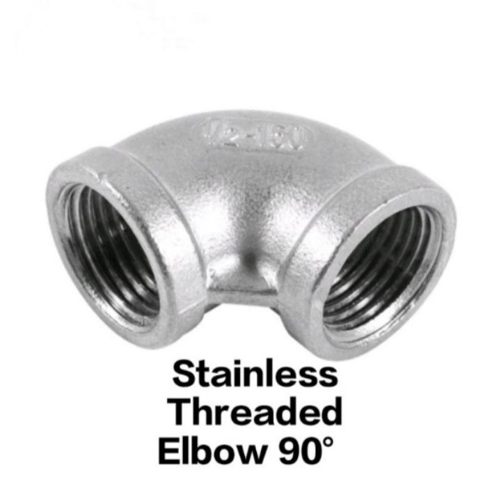 Stainless Threaded Elbow 90 degree SUS304 | Lazada PH