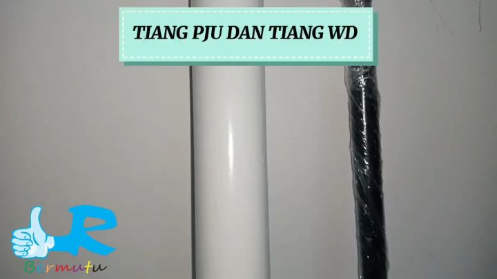TIANG BESI 40CM LAMPU GANTUNG HITAM KAP WD TIANG BESI DINDING TIANG ...