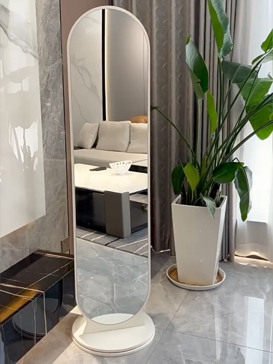 Rotating dressing mirror full body floor mirror home bedroom hanging ...