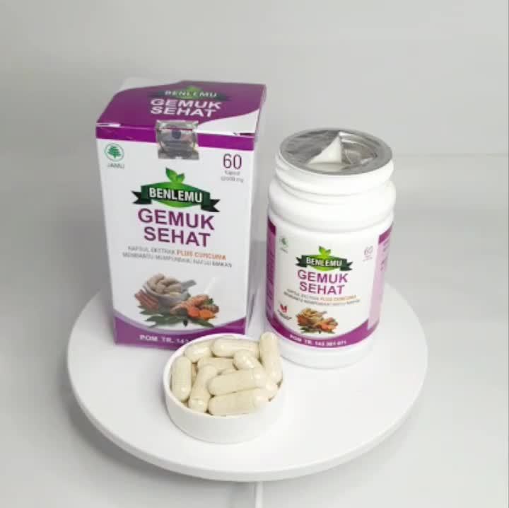 BENLEMU Kapsul GEMUK SEHAT Asli Original Kapsul Esktrak Plus Curcuma ...