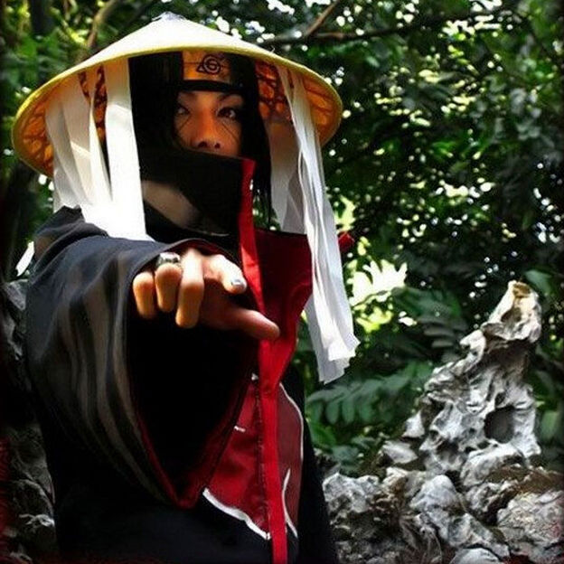 Anime Naruto Cosplay Akatsuki Cloak Bamboo Hat Itachi Uchiha Surrounding Halloween Red Cloud Payne Cosplay Costumes For Adults Lazada Lazada PH