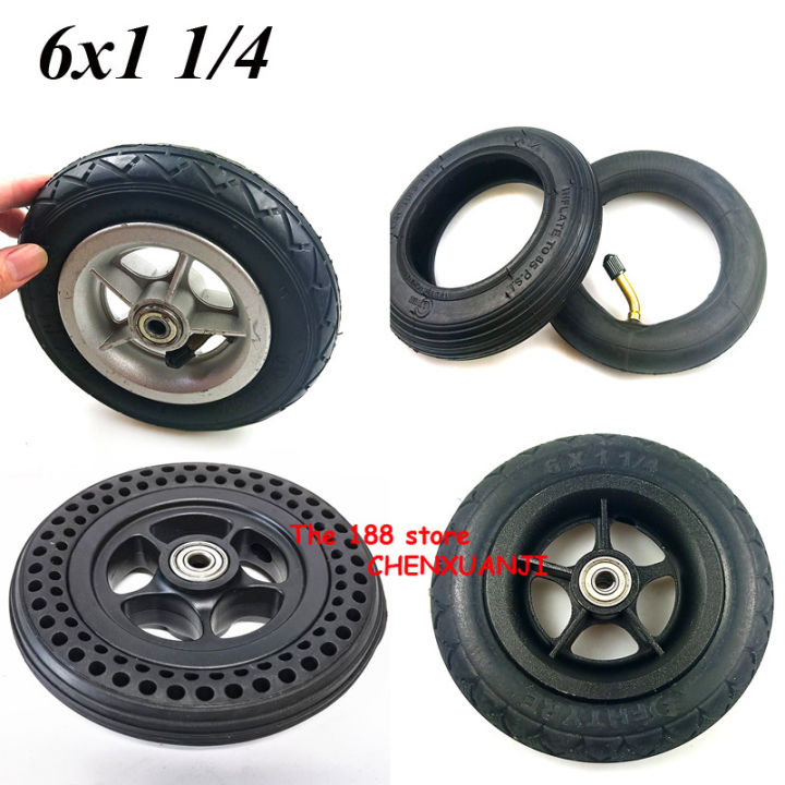 6 inch 6x1 1/4 tire solid / Inflation wheel for small surf electric ...