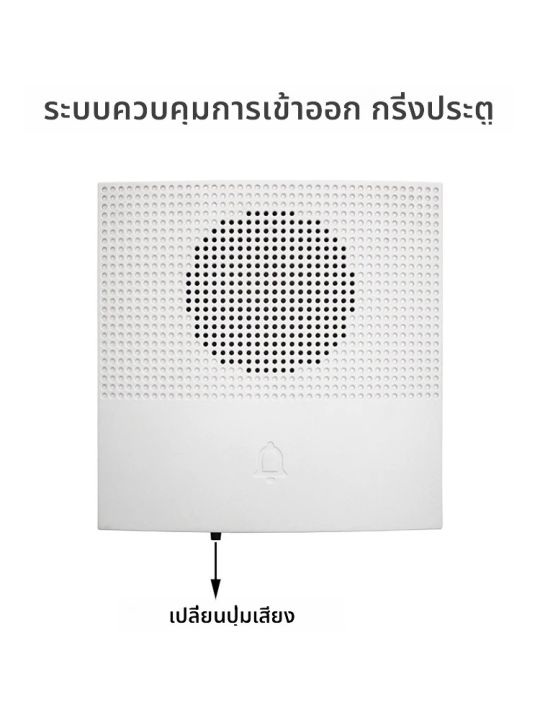 38 เสียง Access Control DoorBell ประตูแบบมีสาย Bell DC 12V Vocal Wired ...