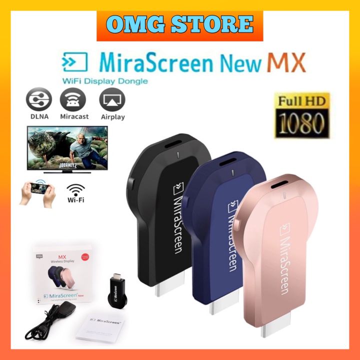 HDMI MiraScreen MX Wireless WiFi Display TV Dongle Receiver HDMI 1080P ...