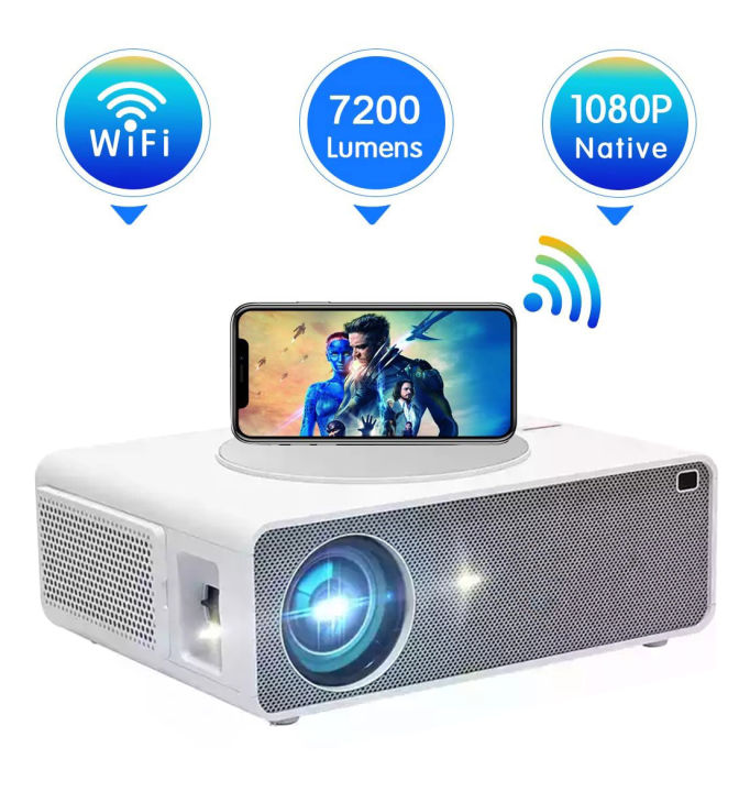 Salange Q10 Projector Full HD 1080P Led Projector Android9.0 8000 ...