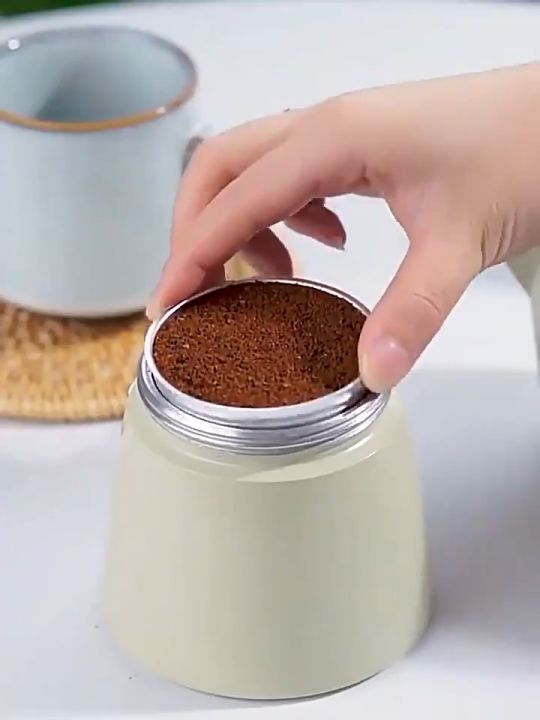 150ML/300ML Mocha Pot Italian Mocha Coffee Handmade Coffee Pot Wooden ...