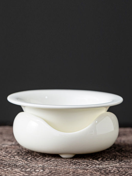 Kun De Ceramic Tea Strainer White Porcelain Yunnan Puer Tea Tools Full ...