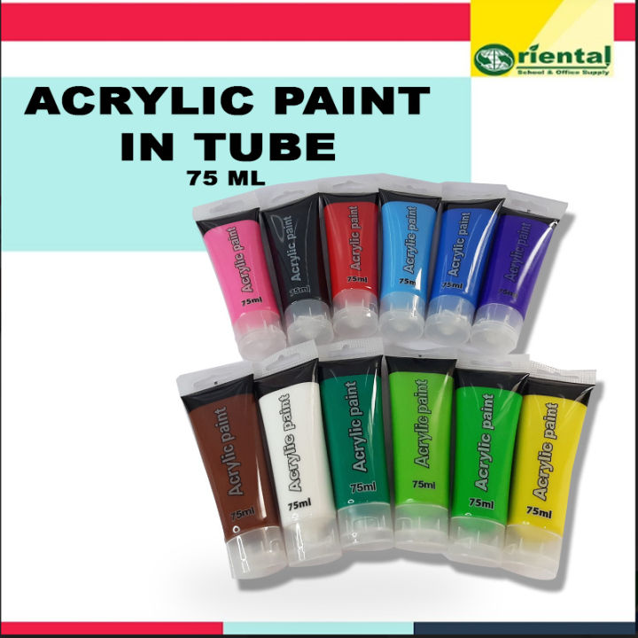 Small Acrylic Paint in a Tube 75ml - Painters Ink for Canvas Painting ...
